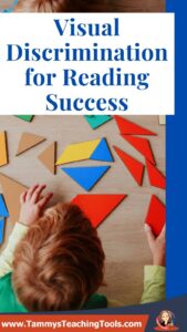 Visual Discrimination Activities for Reading Success – Tammys Teaching ...