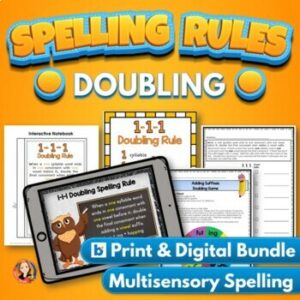 The 1-1-1 Doubling Spelling Rule – Teach it Like a Pro! – Tammys ...