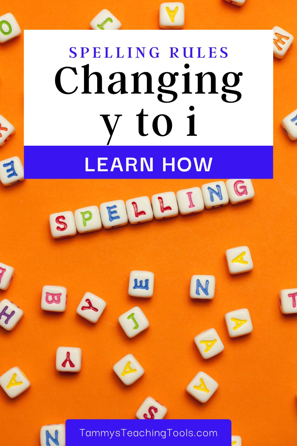 Making the Y to I Spelling Rule Fun with 3 Easy Activities – Tammys ...