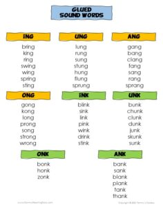Teaching Glued Sounds - Awesome Activities You Need – Tammys Teaching Tools